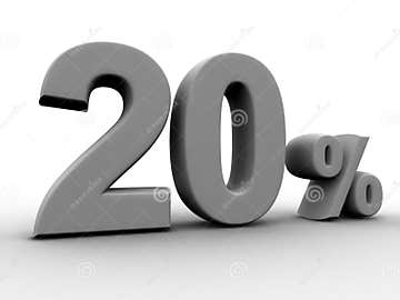 20 Percent stock illustration. Illustration of financial - 2464965