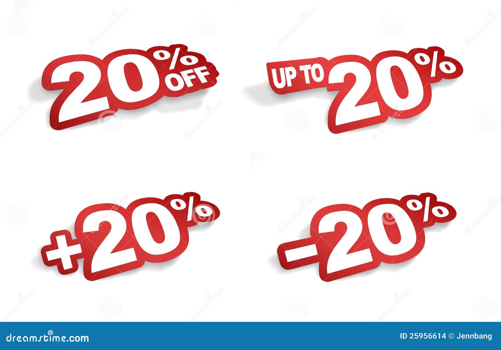 20 percent promotion stock illustration. Illustration of symbol - 25956614