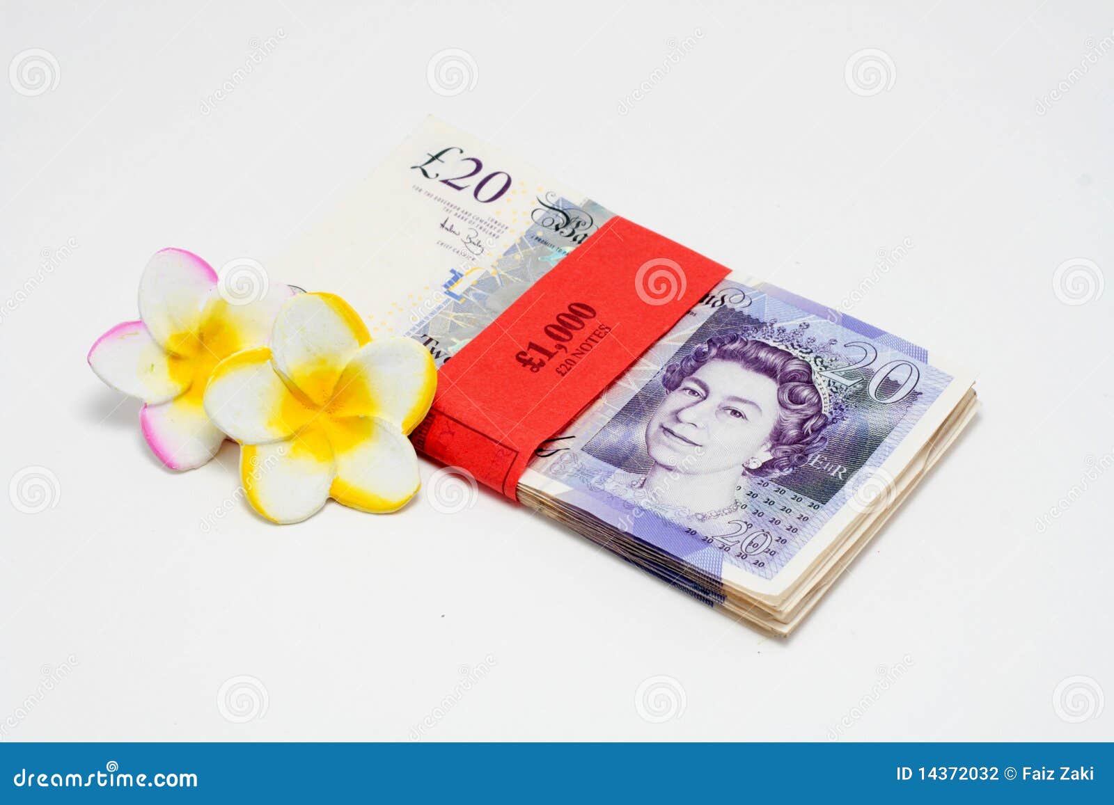 20 Pound Notes in stack editorial photography. Image of england - 14372032