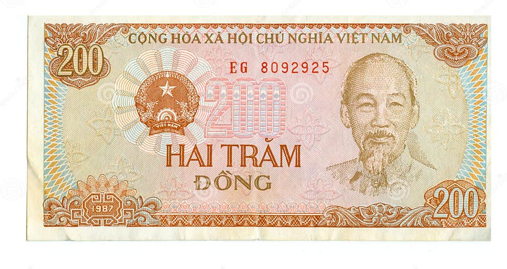 200 bill of Vietnam stock image. Image of banking, currency - 4279745