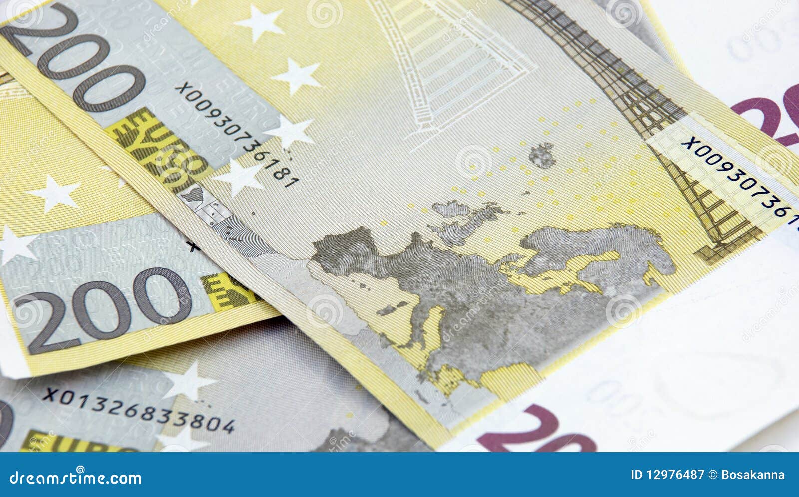 200 Euro Banknotes Background Stock Image - Image of finance, europe ...