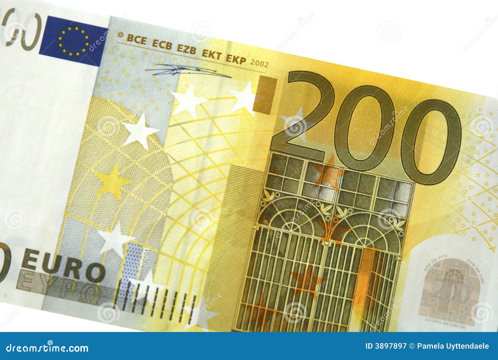 200 euro note detail stock image. Image of close, notes - 3897897