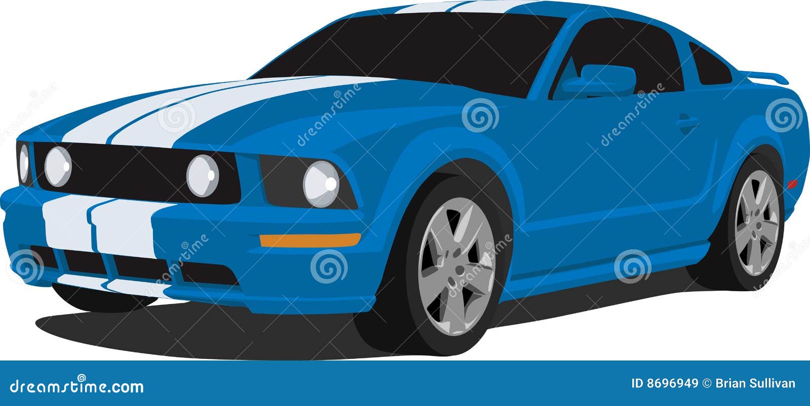 2005 Ford Mustang GT stock vector. Illustration of vehicle - 8696949