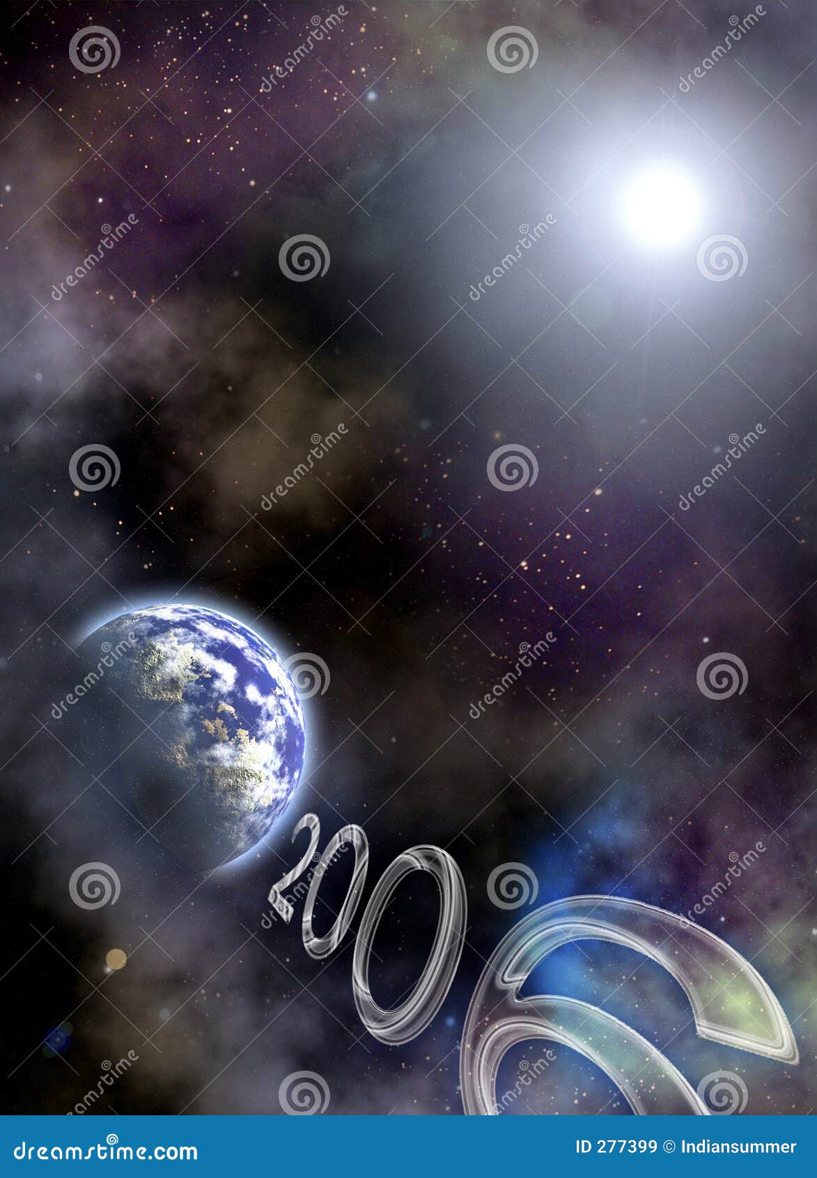 2006 Year are coming stock illustration. Illustration of cosmos - 277399