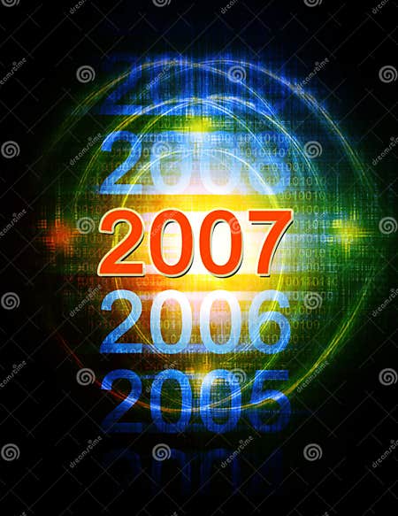 2007 stock illustration. Illustration of party, december - 106929
