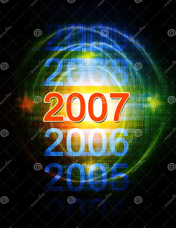 2007 stock illustration. Illustration of party, december - 106929
