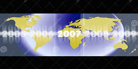 2007 world or globe stock illustration. Illustration of digital - 1566687