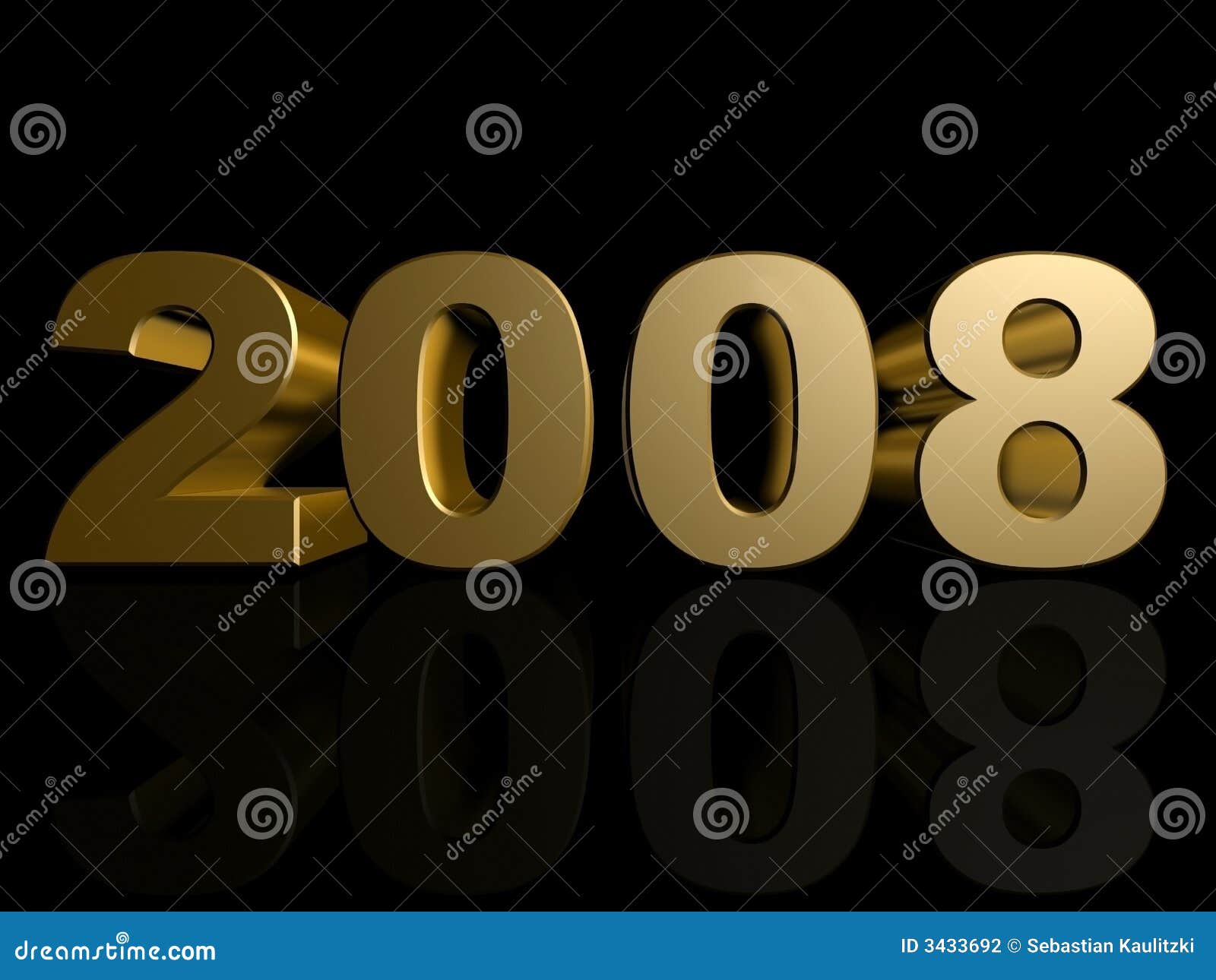 2008 stock de ilustración. Ilustración de calendario, arte - 3433692