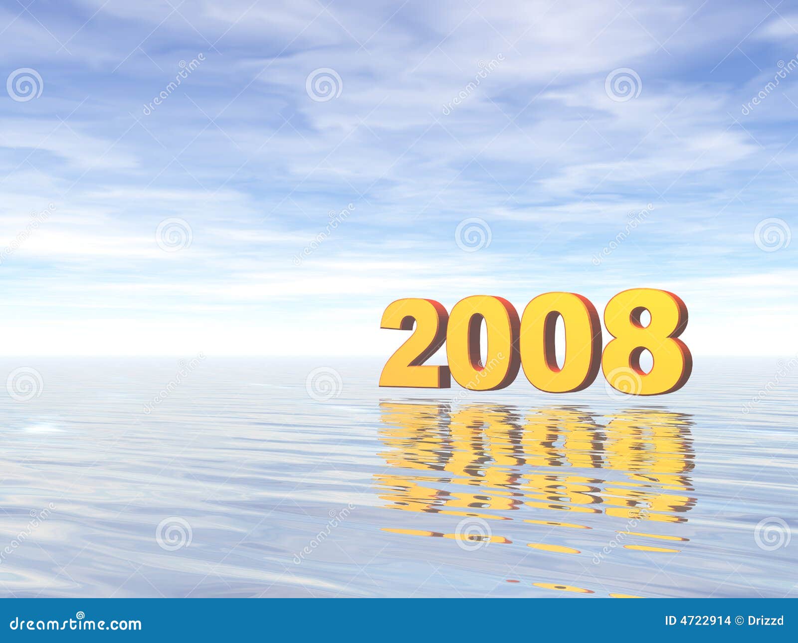 2008 illustration stock. Illustration du océan, calendrier - 4722914