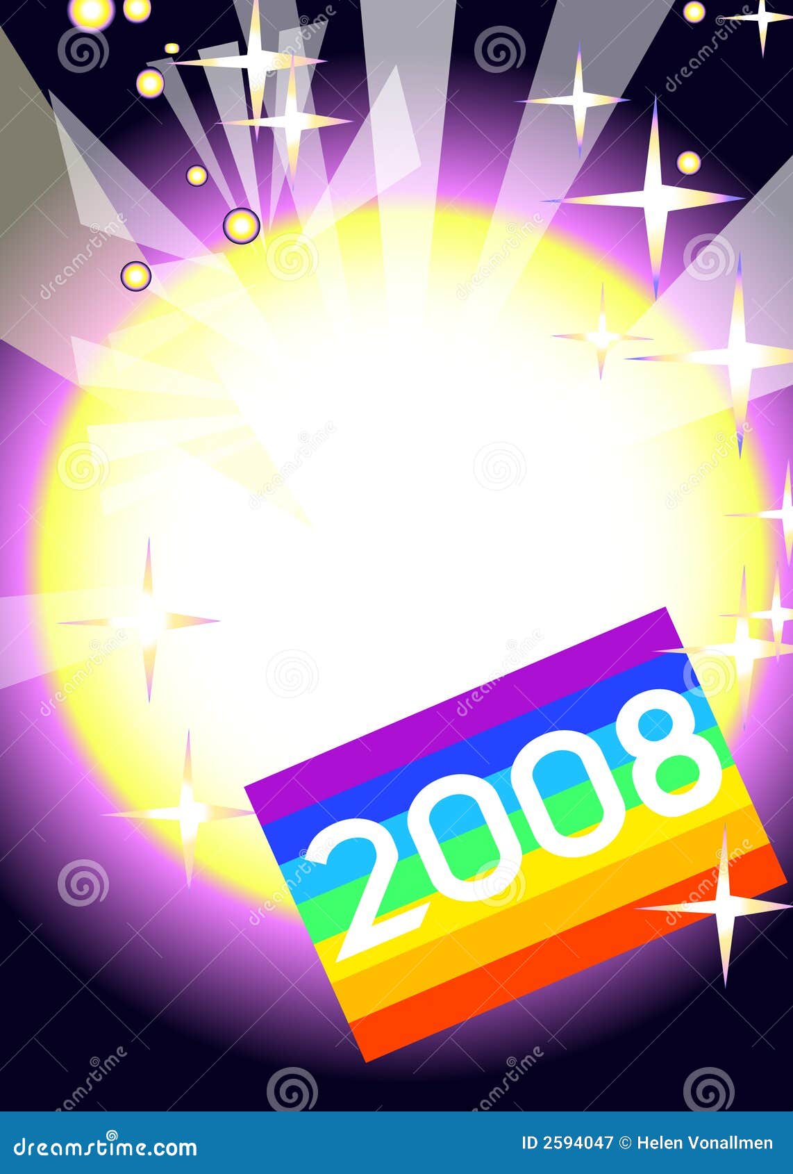 2008 happy new year stock illustration. Illustration of celebration ...