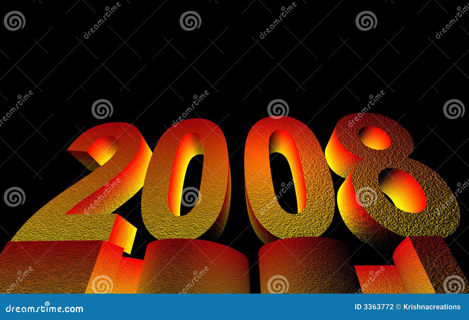2008 happy new year stock illustration. Illustration of crowd - 3363772