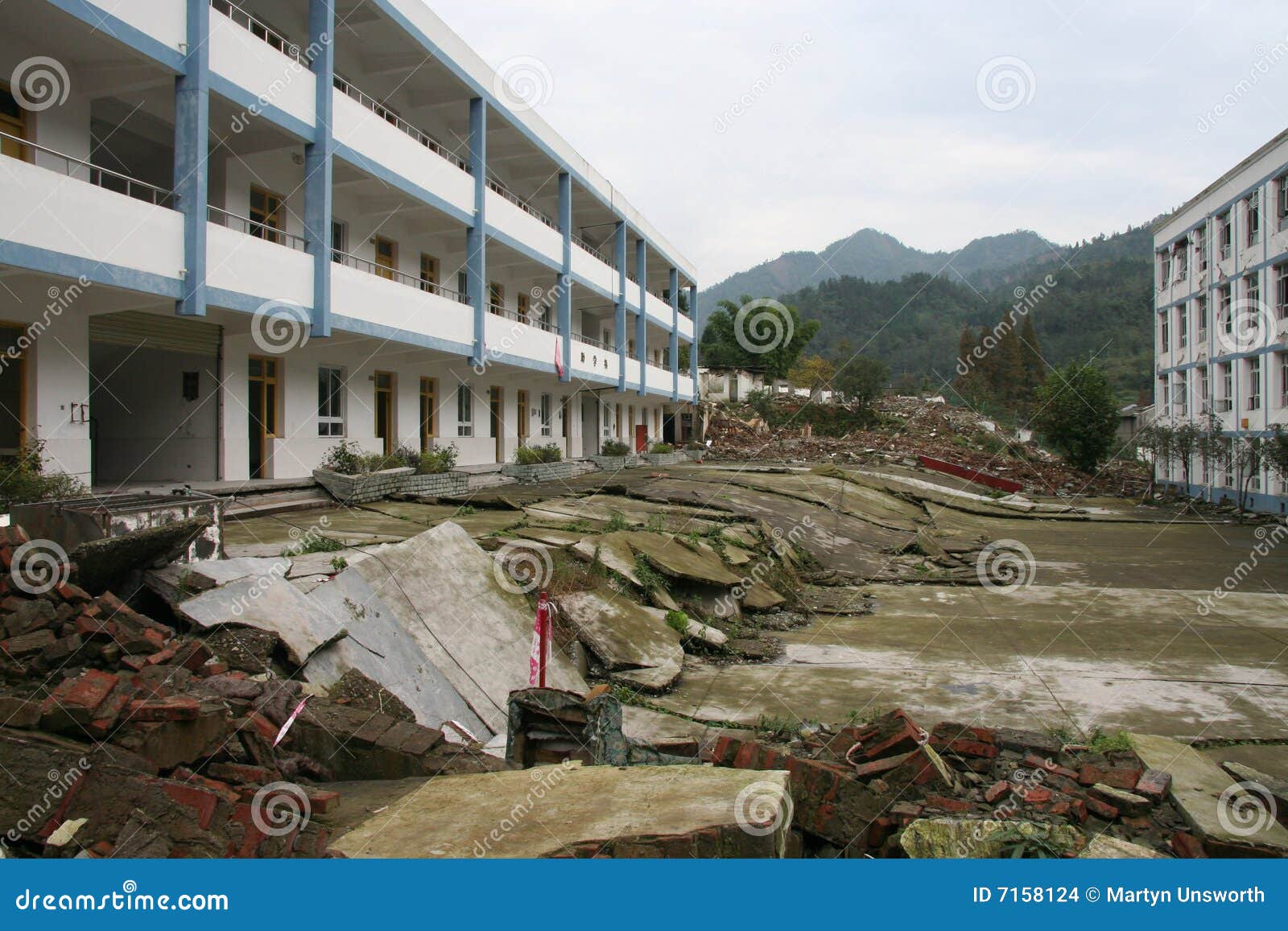 2008 Sichuan earthquake stock photo. Image of disaster - 7158124