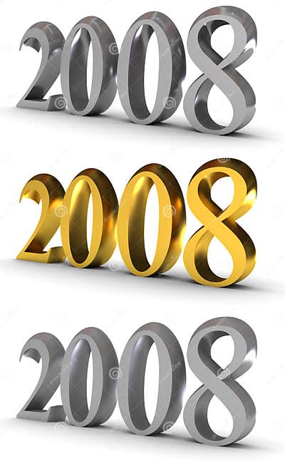 2008 symbol of new year stock illustration. Illustration of concepts ...