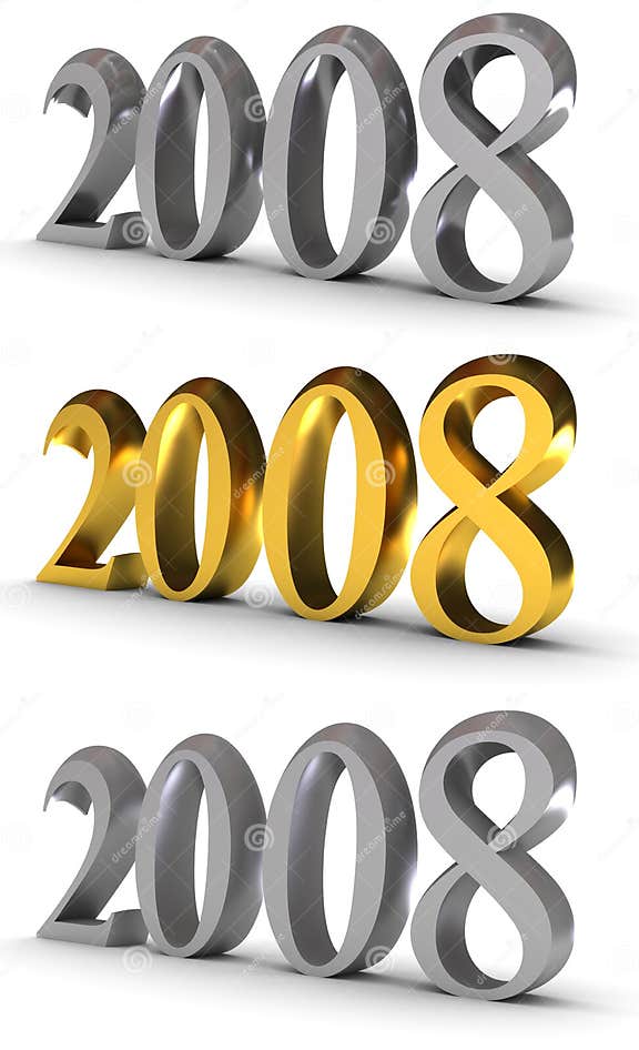 2008 symbol of new year stock illustration. Illustration of concepts ...