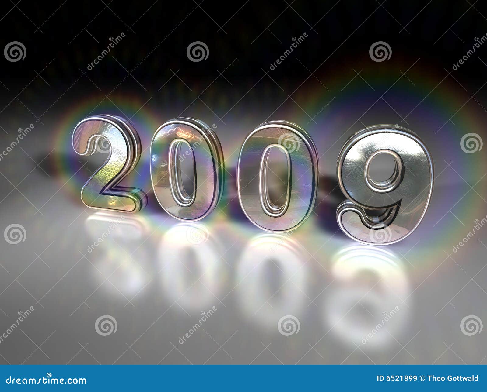 2009 stock illustration. Illustration of metallic, numbers - 6521899
