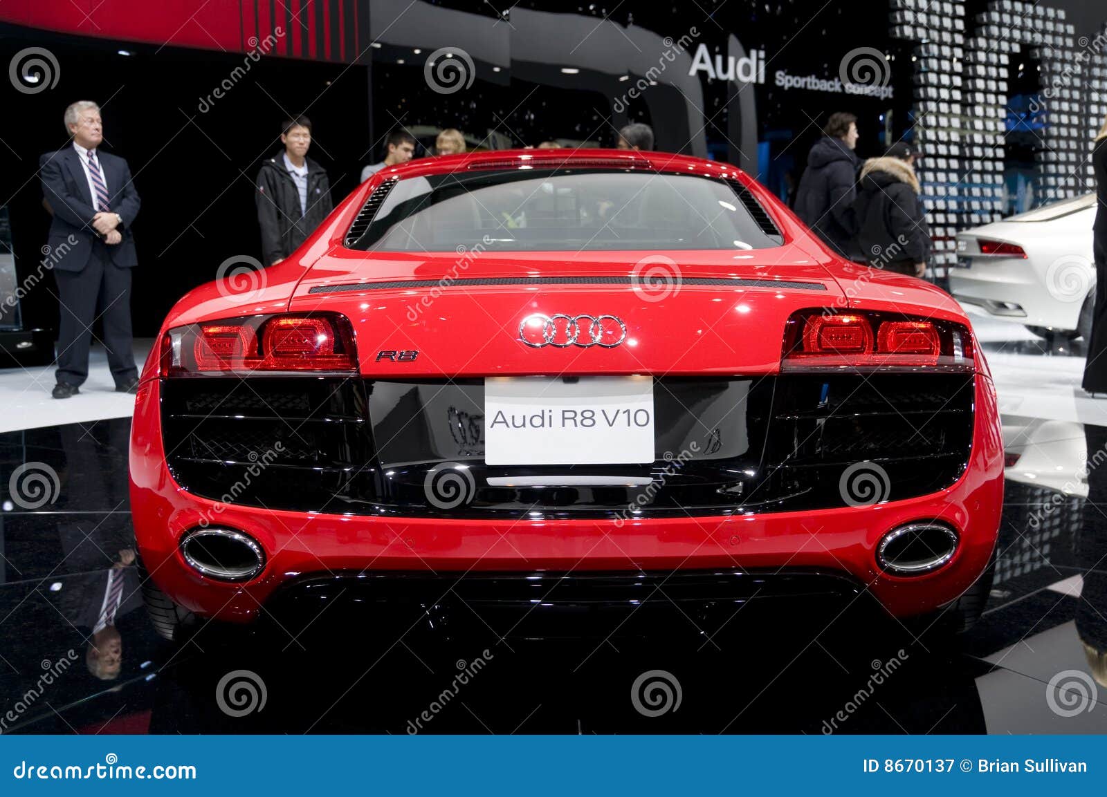 2009 Audi R8 - rear editorial photography. Image of fiber - 8670137