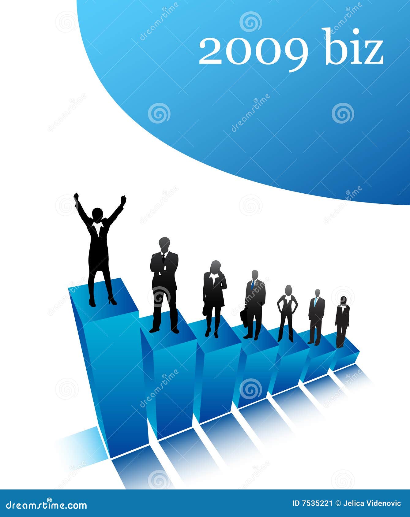 2009 biz stock vector. Illustration of interest, increase - 7535221