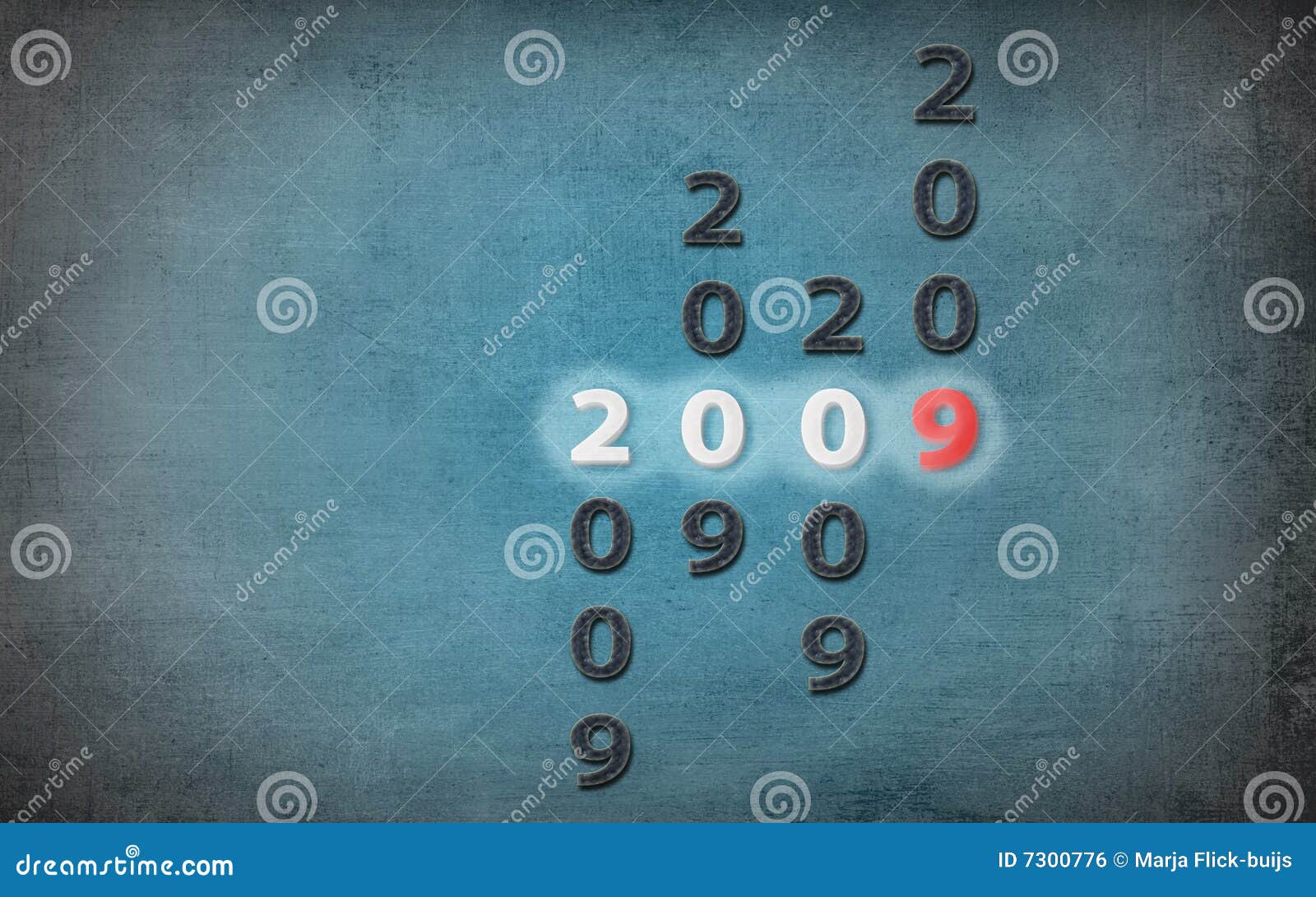 2009 blue grunge stock illustration. Illustration of celebration - 7300776