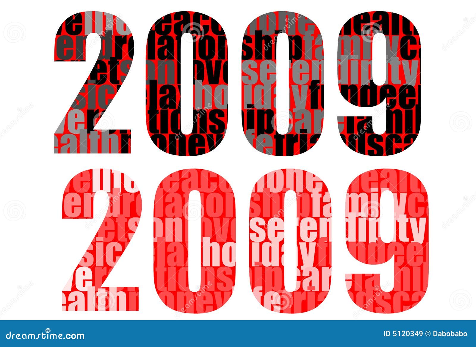 2009 Lettering Series-letter Stock Illustration - Illustration of ...