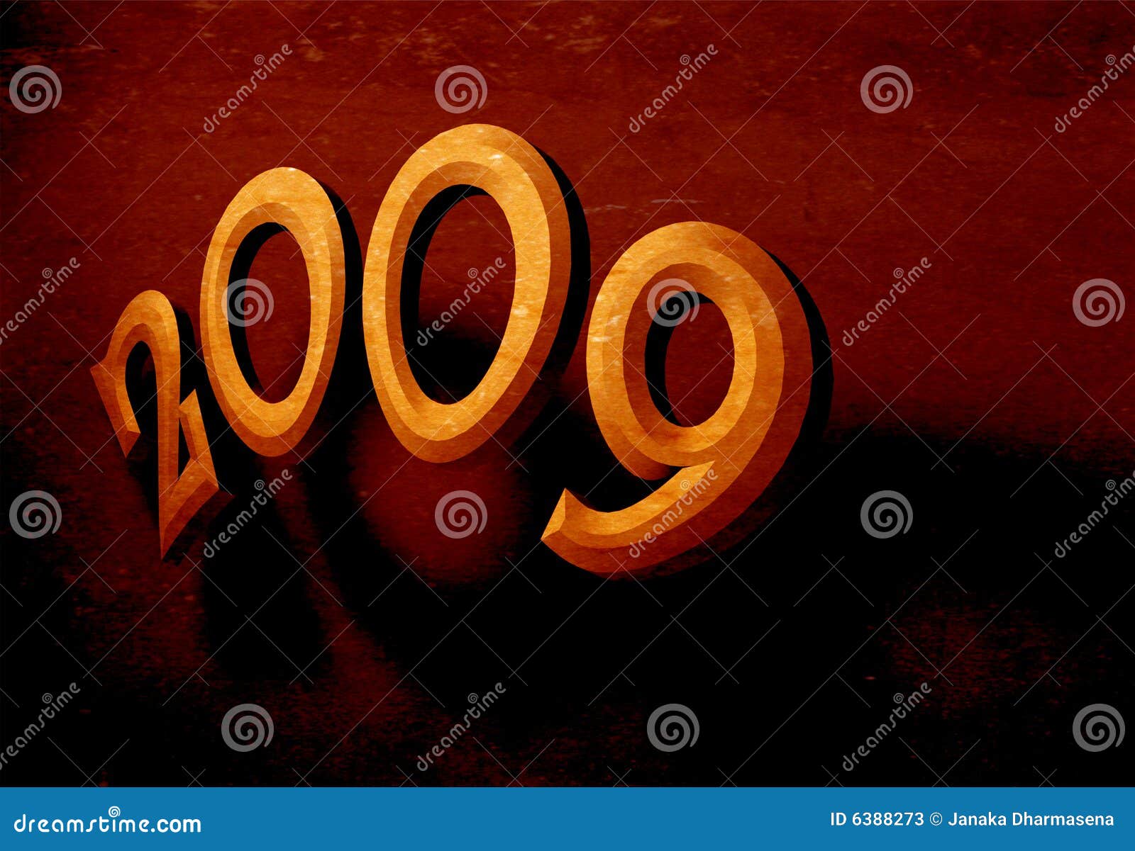 2009 year stock illustration. Illustration of green, party - 6388273