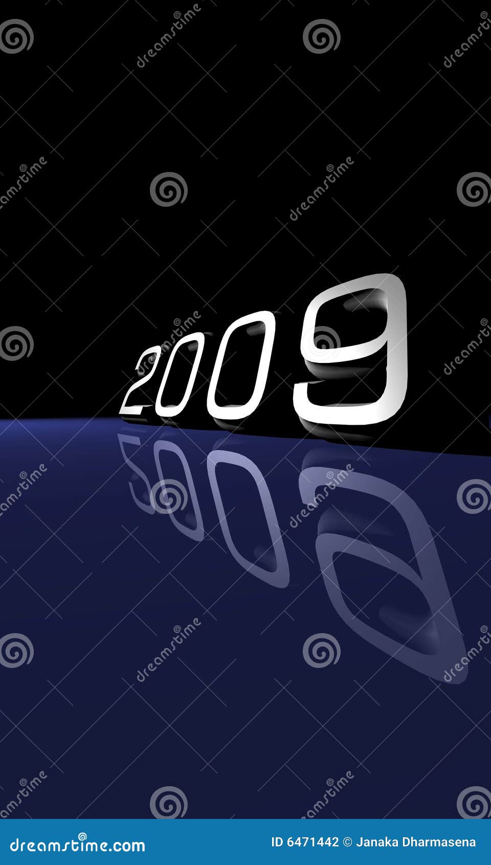 2009 year stock illustration. Illustration of party, greetings - 6471442