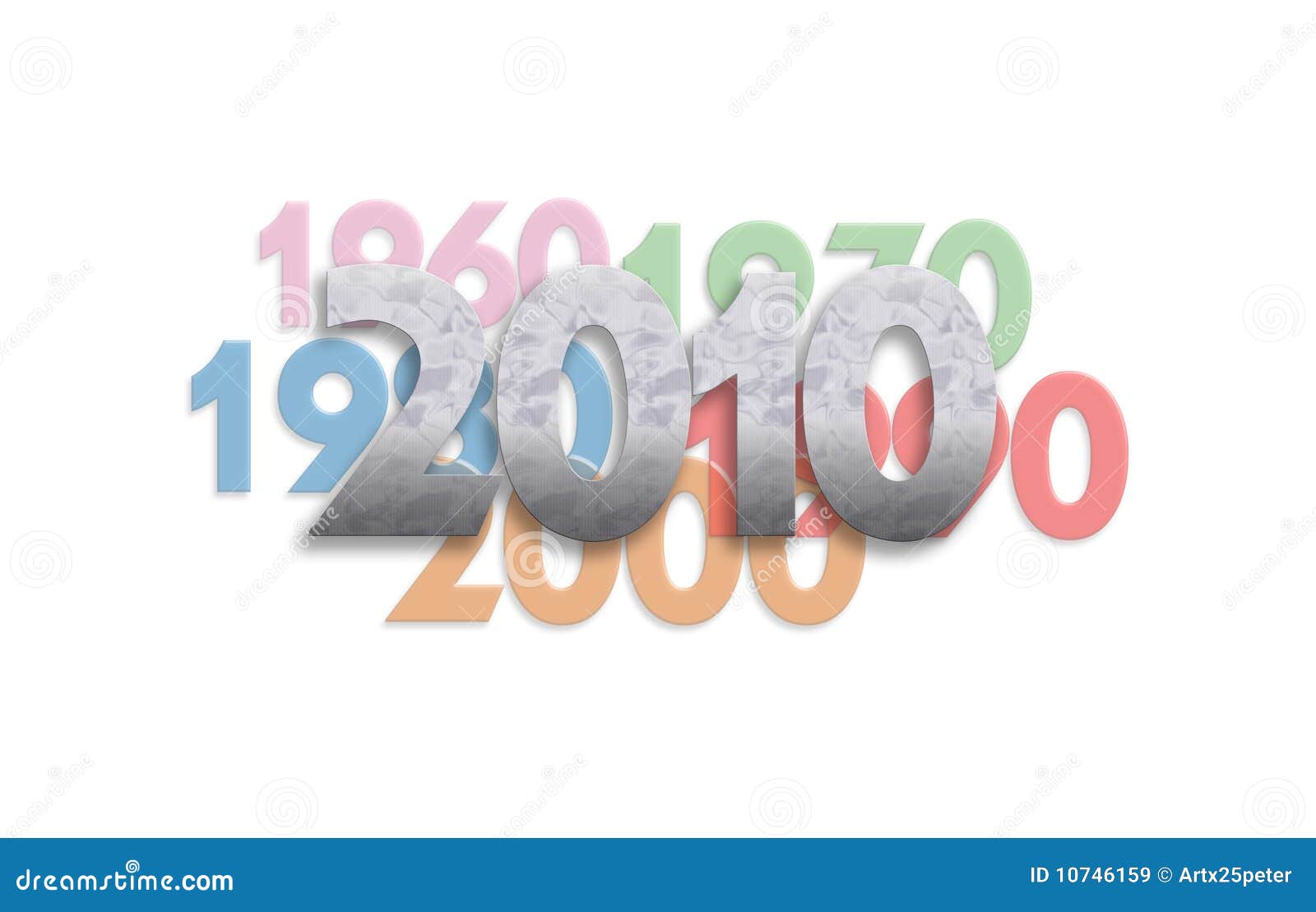 Decades - Gold Sign Mounted On Glossy Marble Wall - 3D Rendered Royalty ...