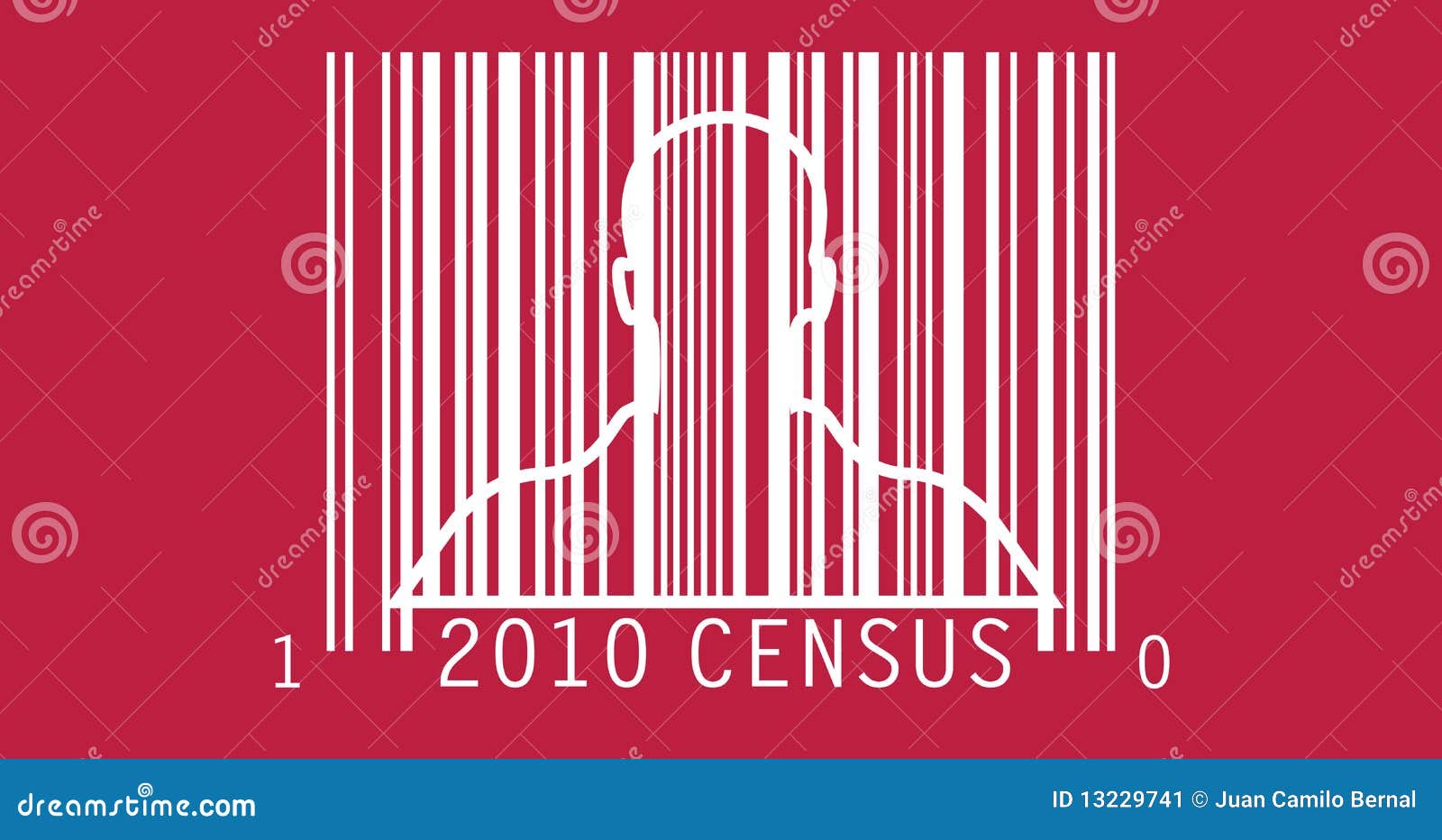 2010 Census stock illustration. Illustration of flag - 13229741