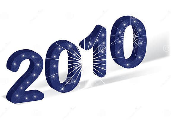 2010 Happy New Year stock vector. Illustration of blue - 11268528