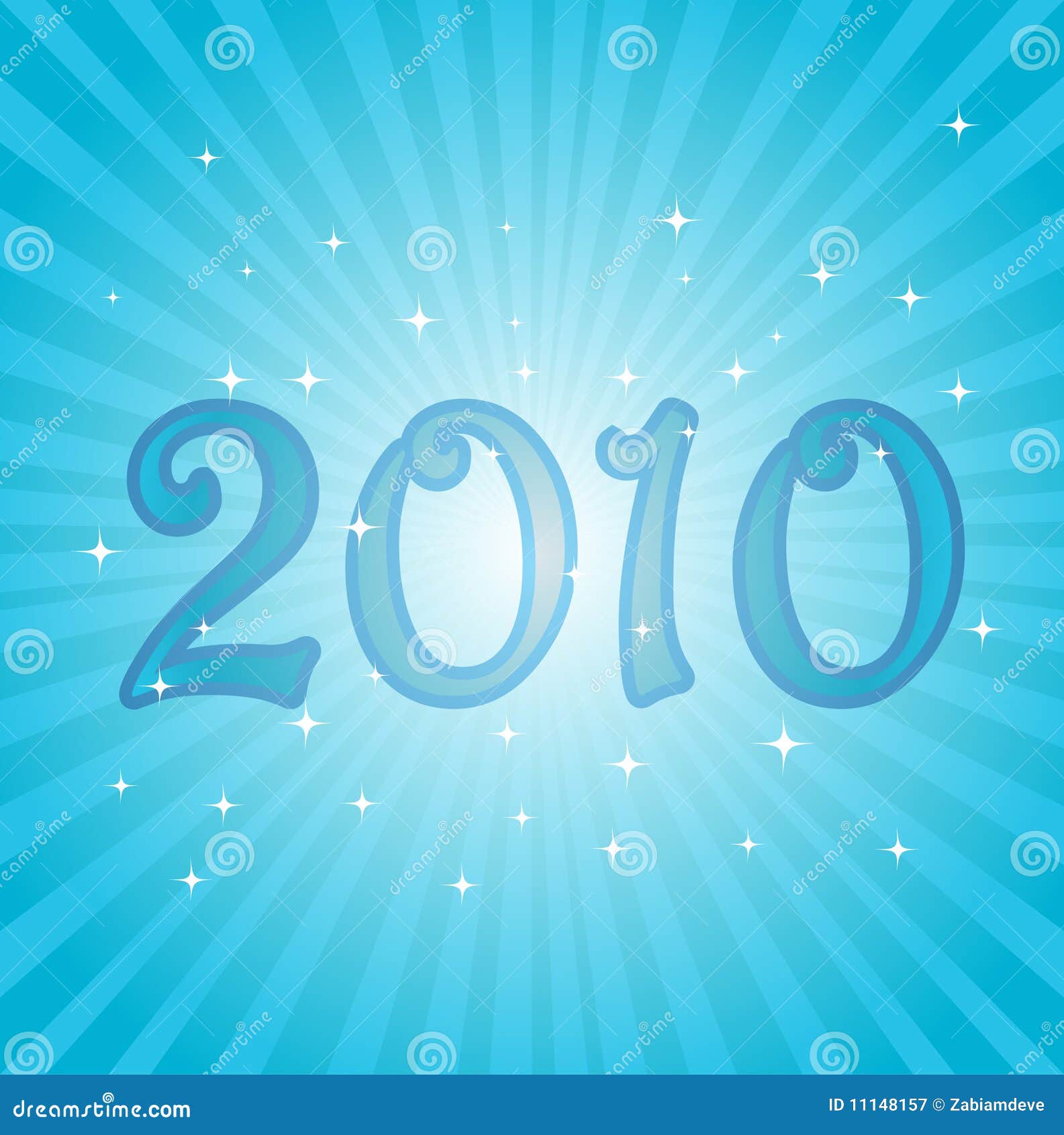 2010 new year stock vector. Illustration of color, artistic - 11148157