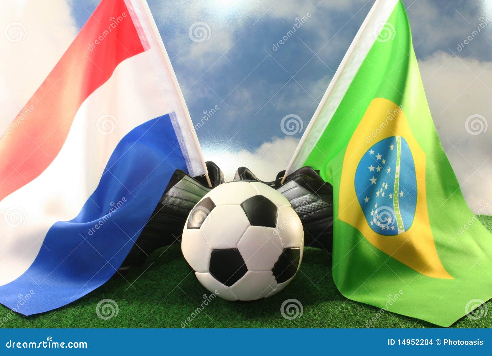 2010 World Cup, Netherlands and Brazil Stock Photo - Image of ball ...
