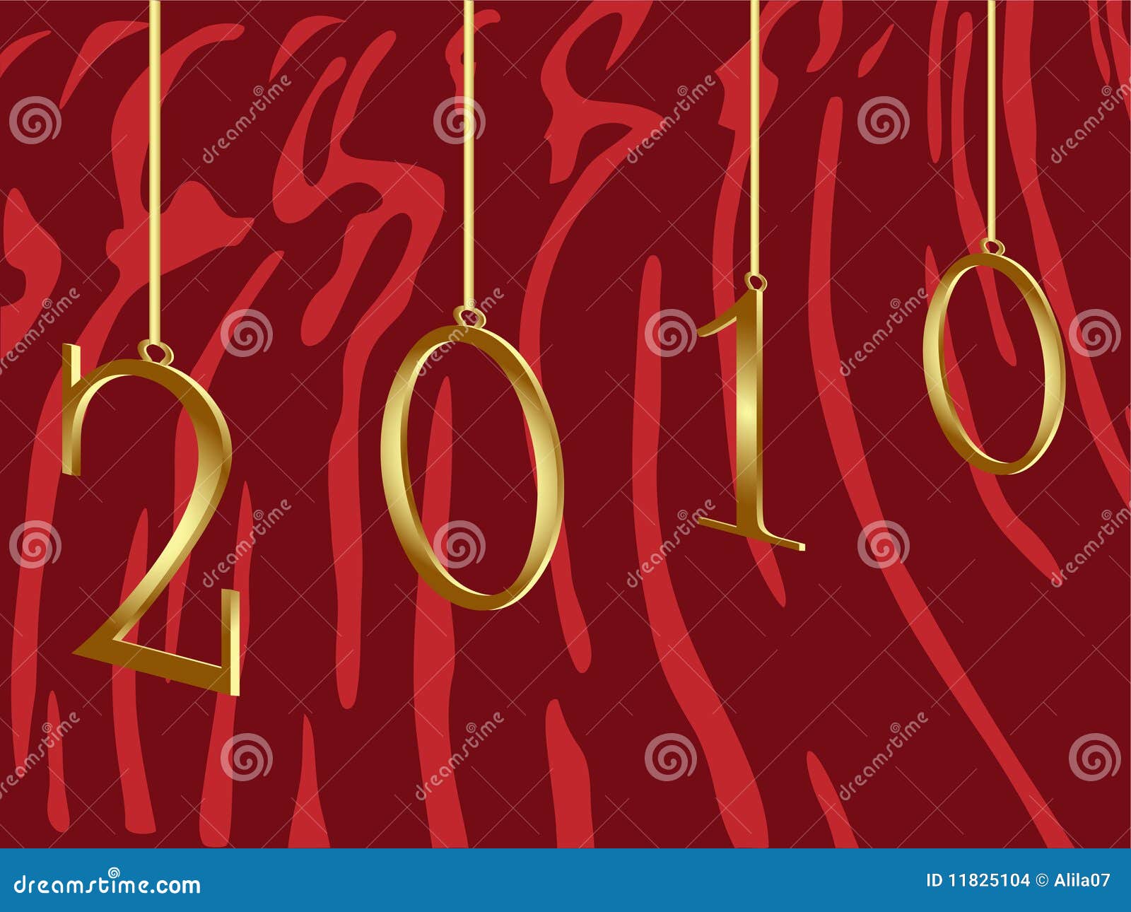 2010 year of the Tiger stock vector. Illustration of banner - 11825104