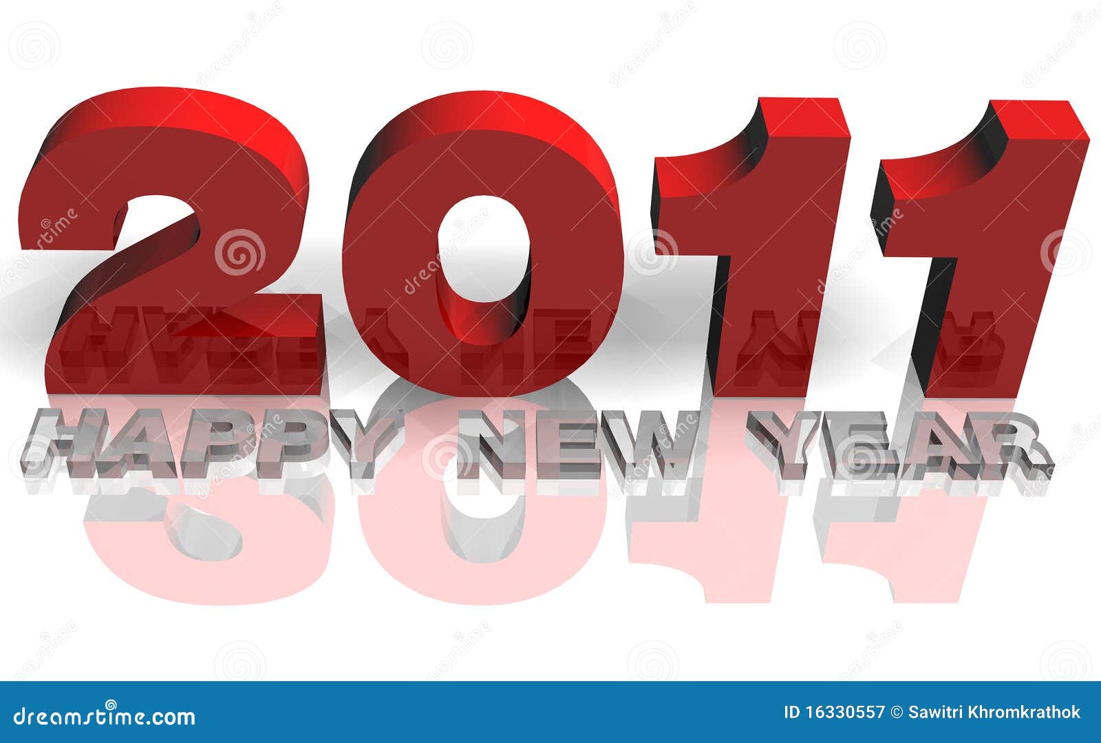 2011 3d in red and grey stock illustration. Illustration of beginning ...