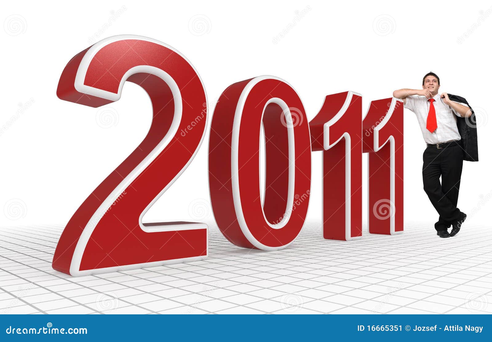 2011 - Business man stock illustration. Illustration of white - 16665351