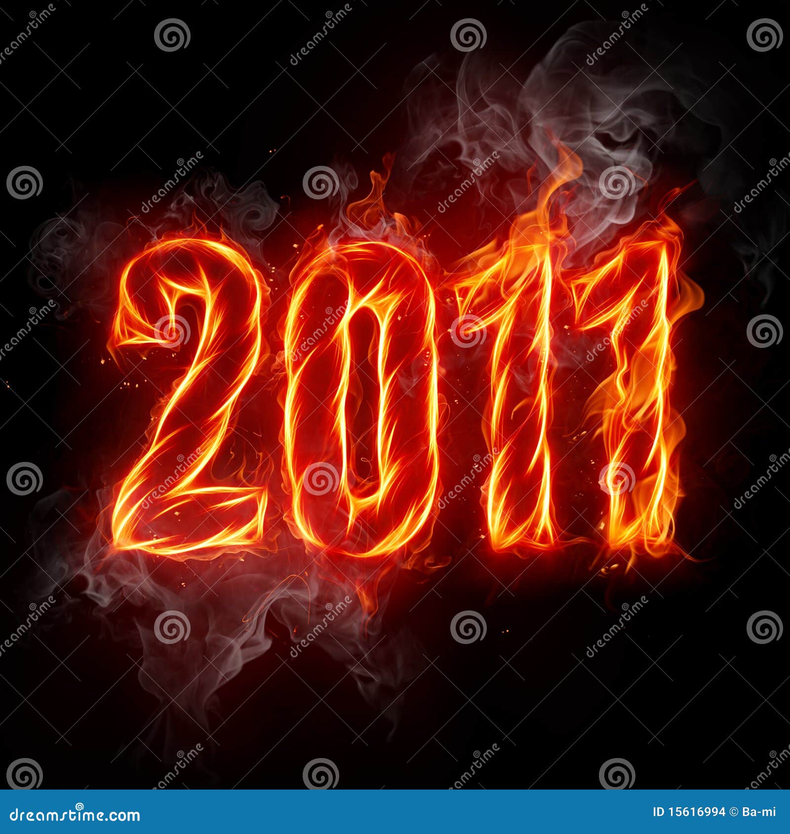 2011 fire numbers stock illustration. Image of abstract - 15616994