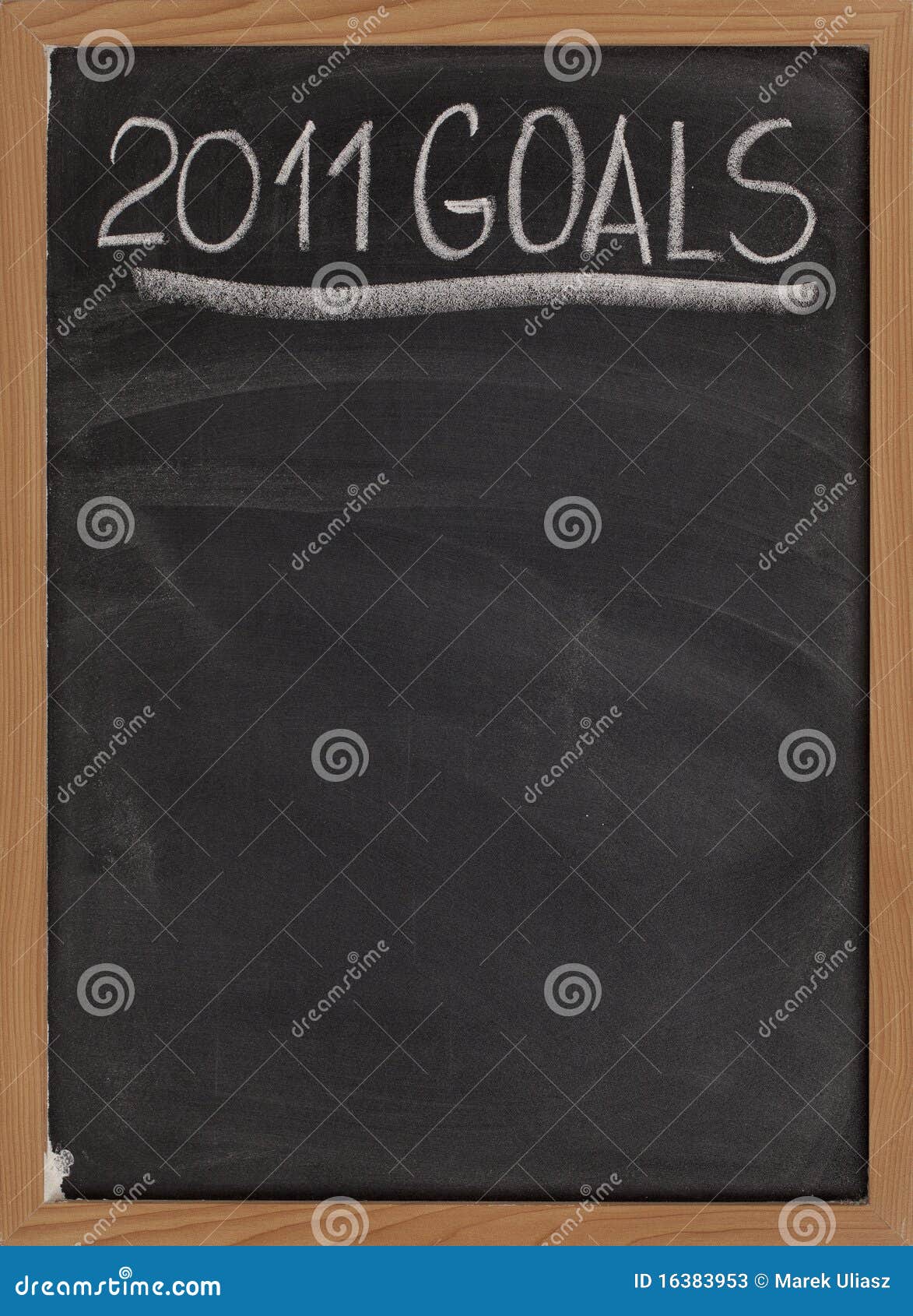 2011 Goals Title on Blackboard Stock Image - Image of chalkboard ...