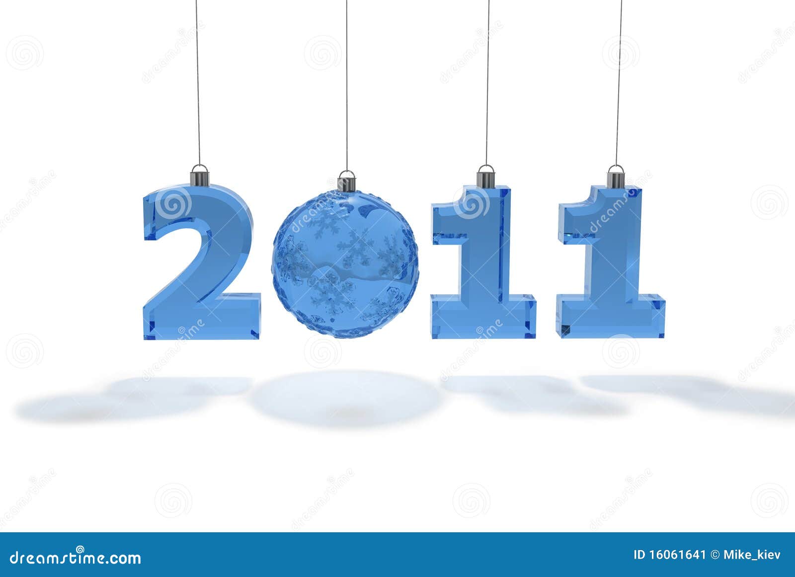 2011 Numbers New Year Decoration Stock Illustration - Illustration of ...