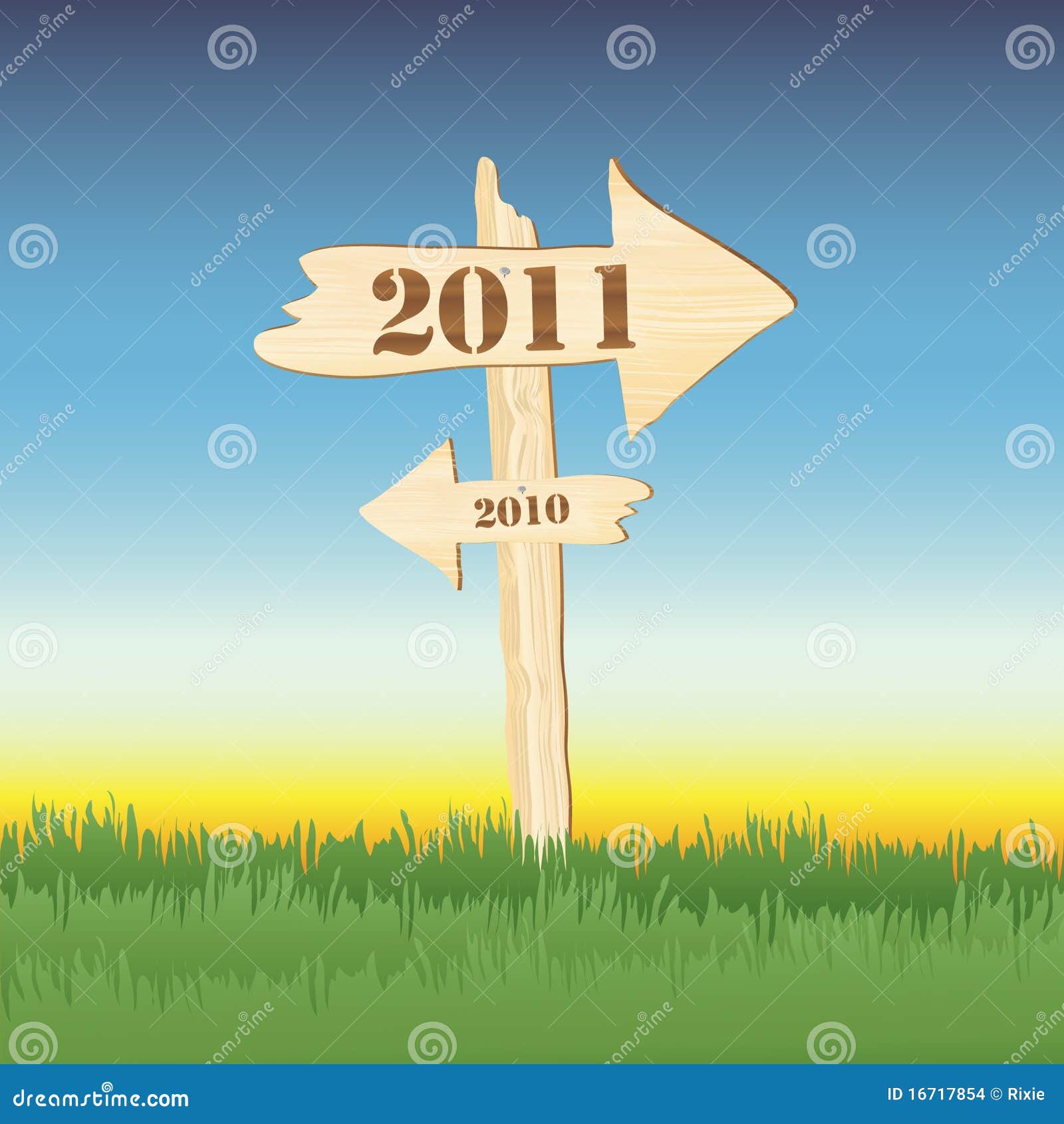 2011 sign stock vector. Illustration of calendar, direction - 16717854