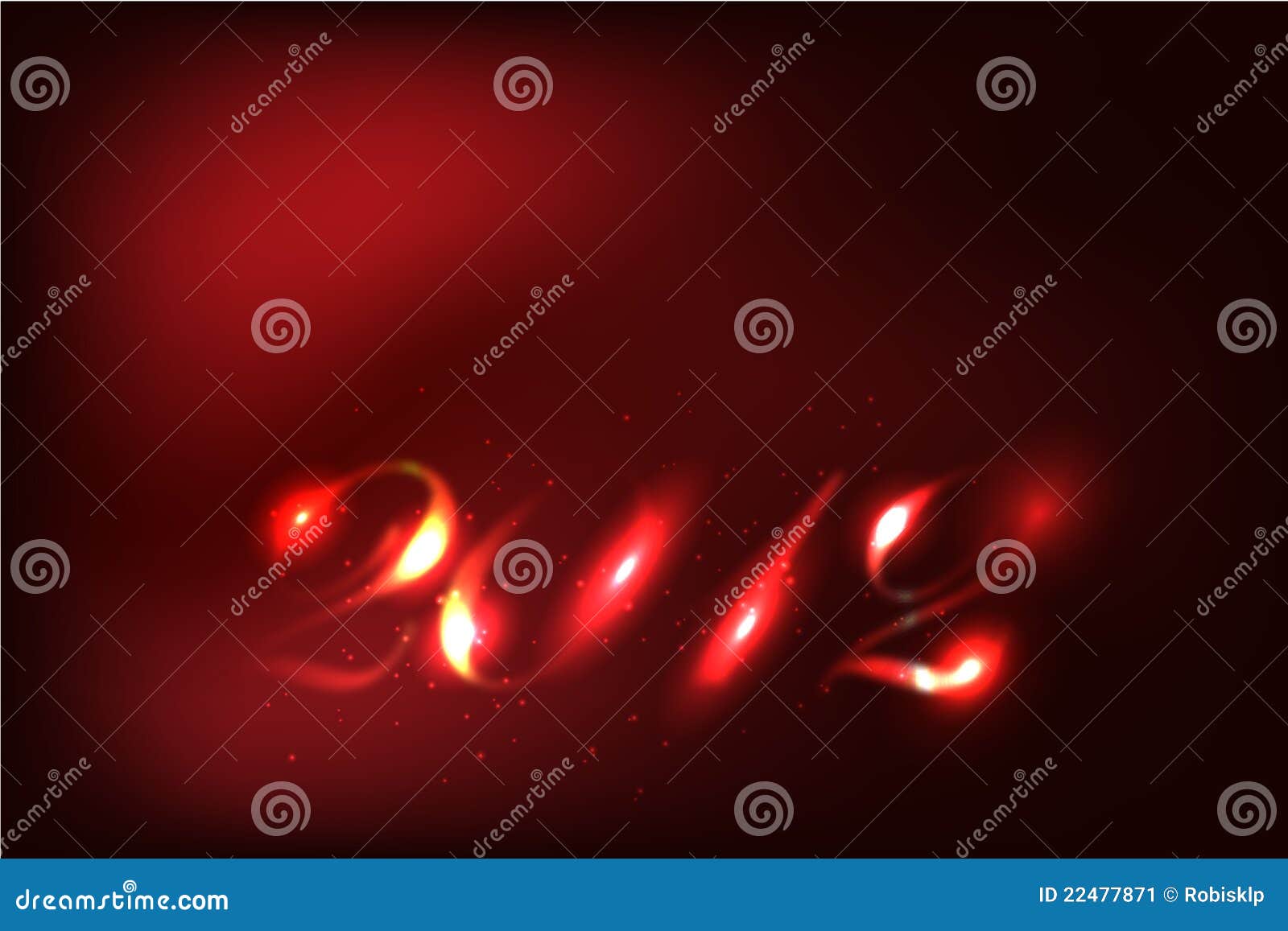 2012 Abstract Glow Numbers stock vector. Illustration of abstract ...