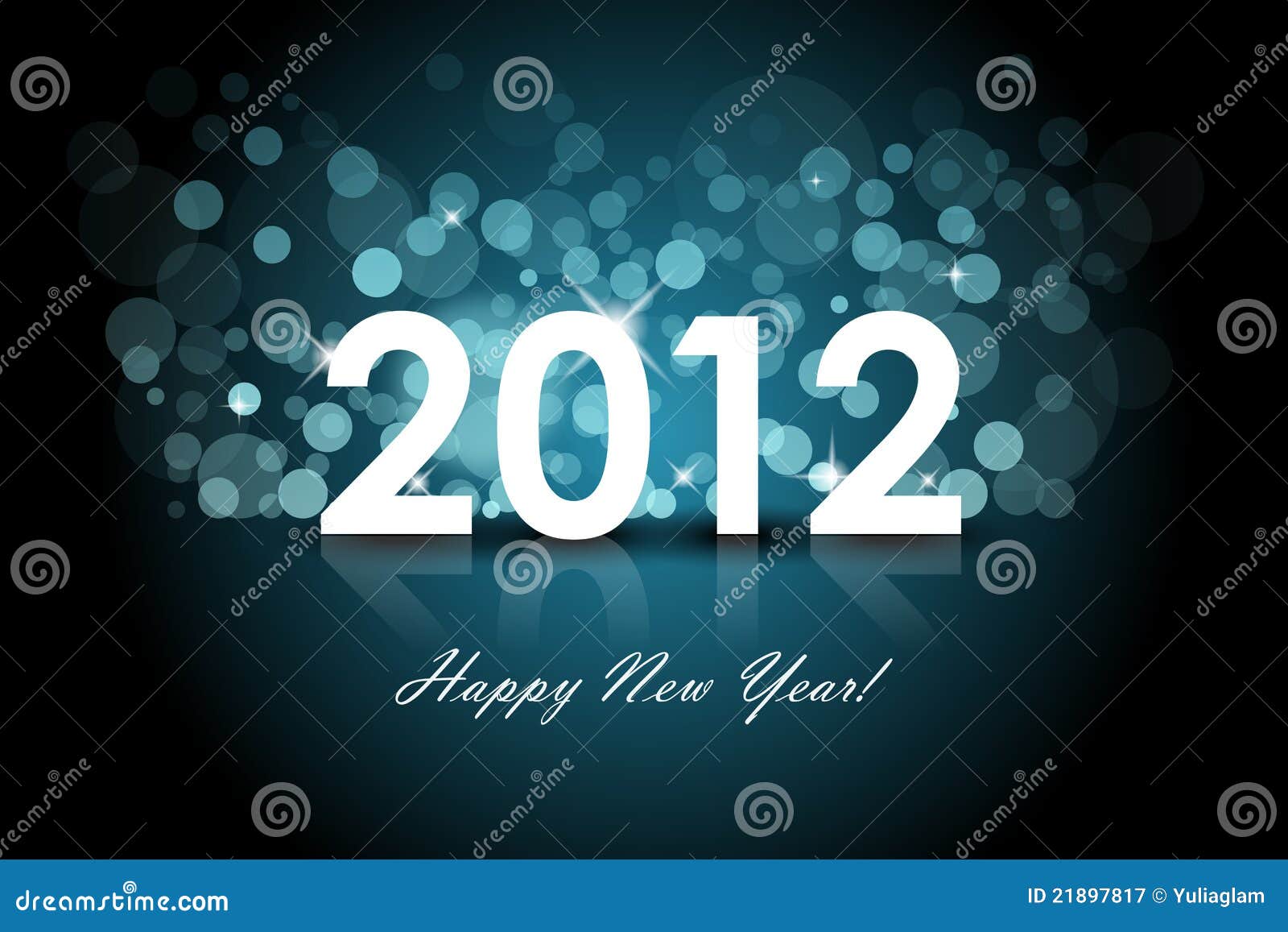 2012 background stock vector. Illustration of happy, year - 21897817