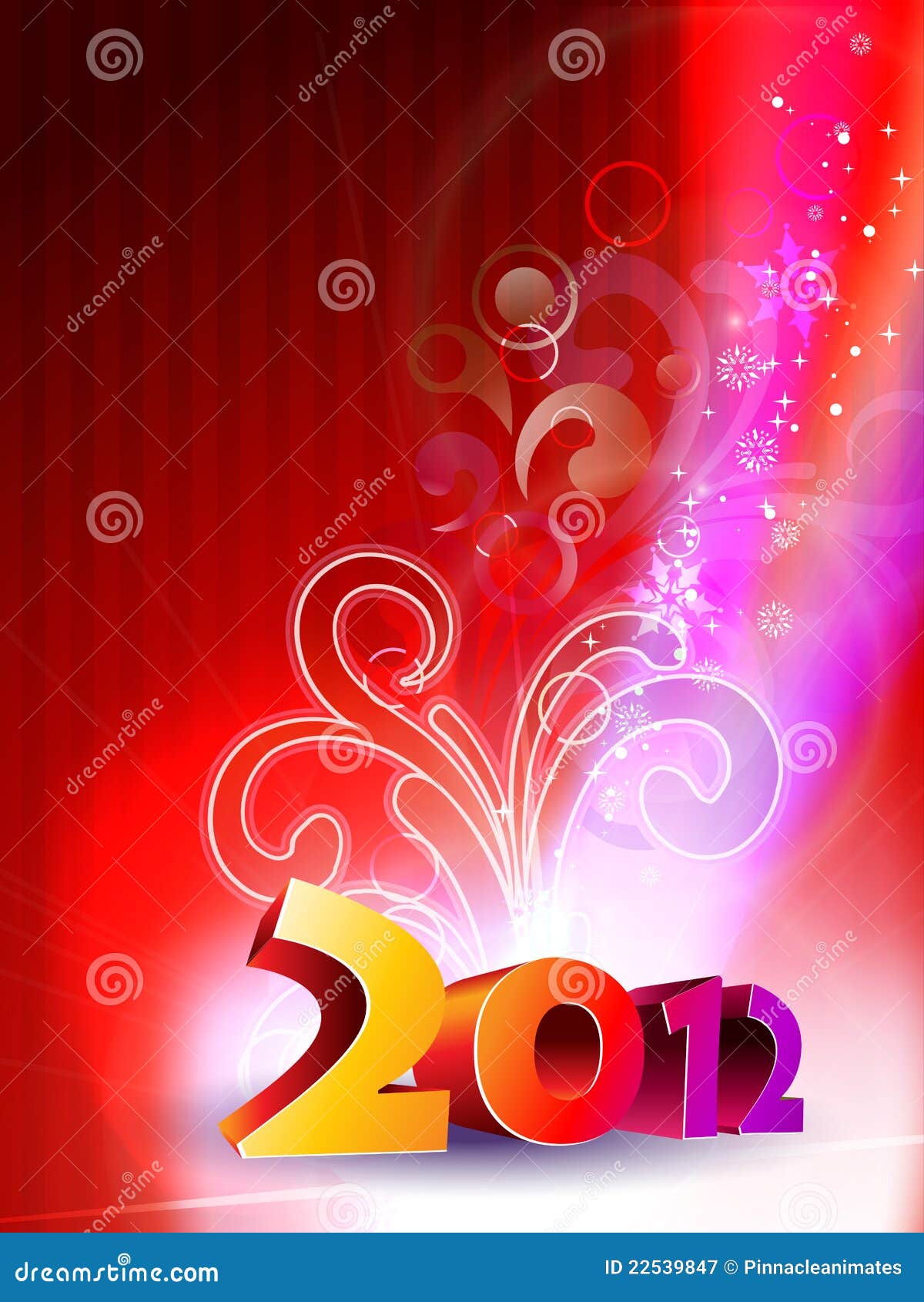 2012 background stock vector. Illustration of decorative - 22539847