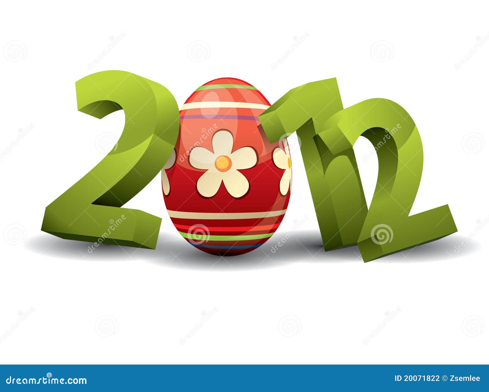 2012 easter stock vector. Illustration of spring, symbol - 20071822