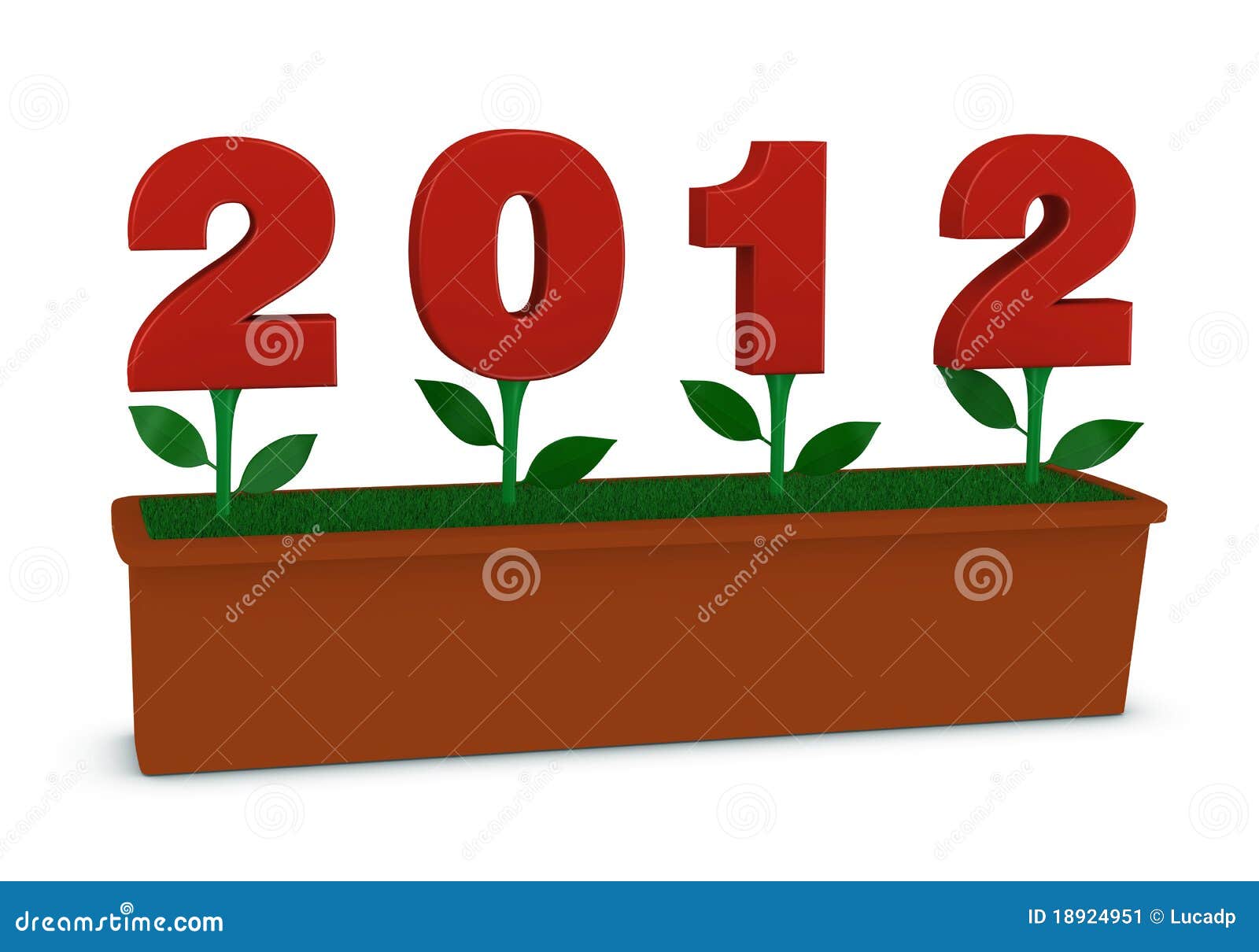 2012 flowers stock illustration. Illustration of event - 18924951