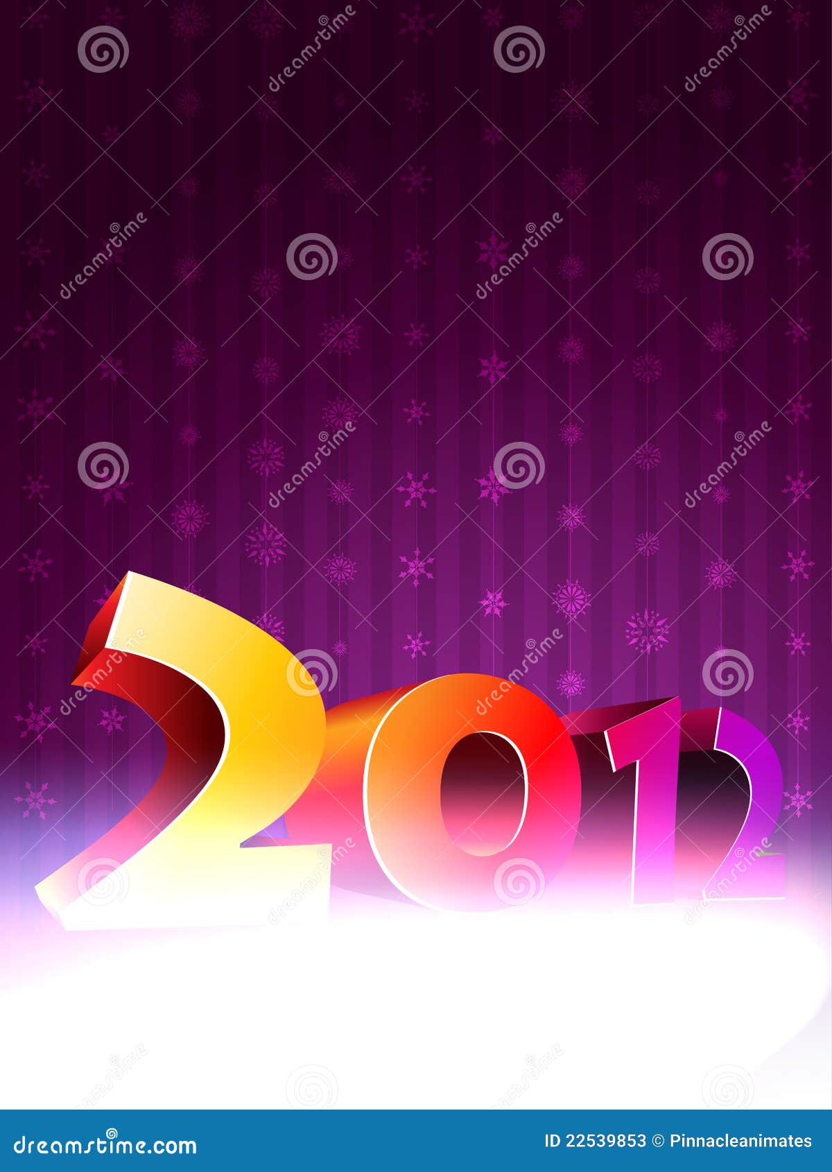 2012 Happy New Year Background Stock Vector - Illustration of ball ...