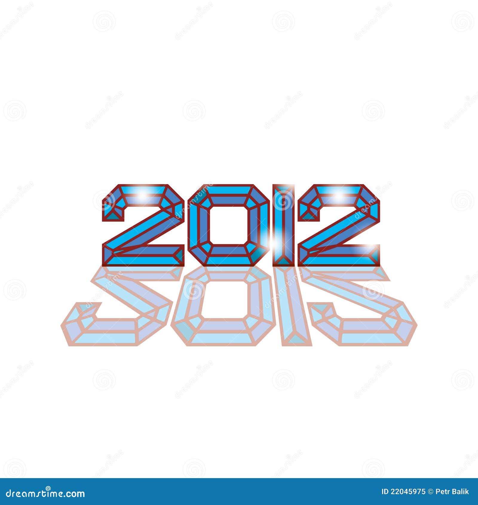 2012 logo stock illustration. Illustration of bright - 22045975