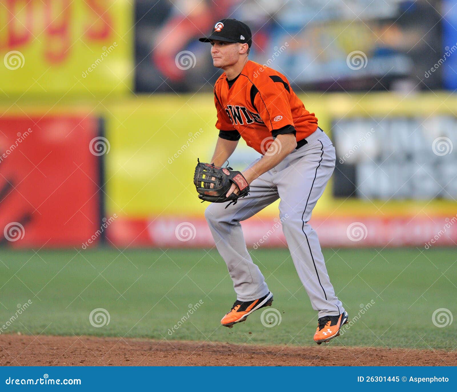 2012 Minor League Baseball Infielder Defense Editorial Image - Image of ...