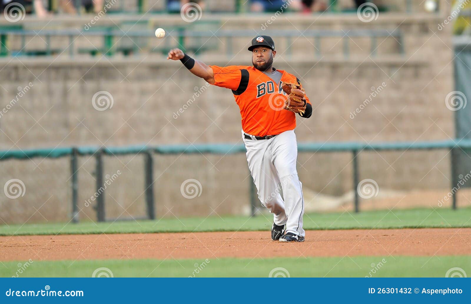 2012 Minor League Baseball Third Baseman Throw Editorial Photography ...