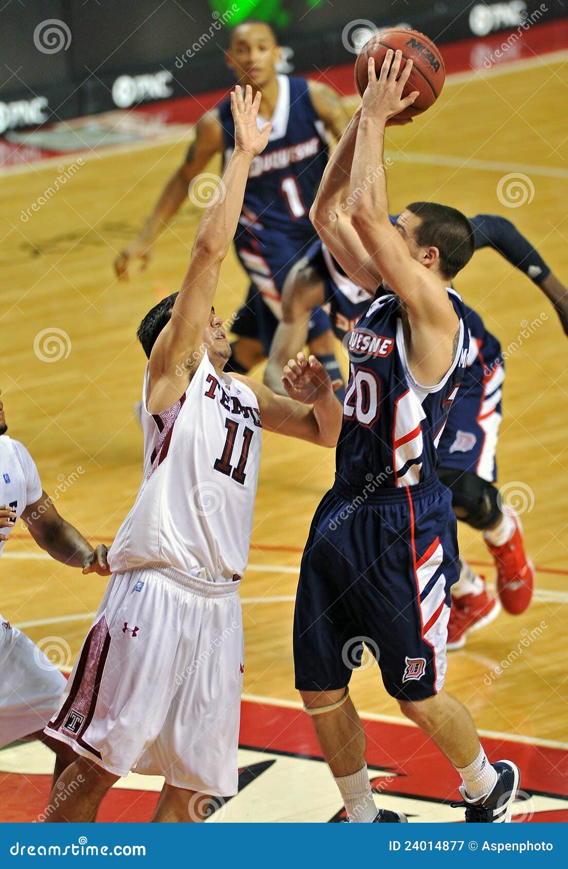 2012 NCAA Basketball - Defense on a Jump Shot Editorial Photography ...