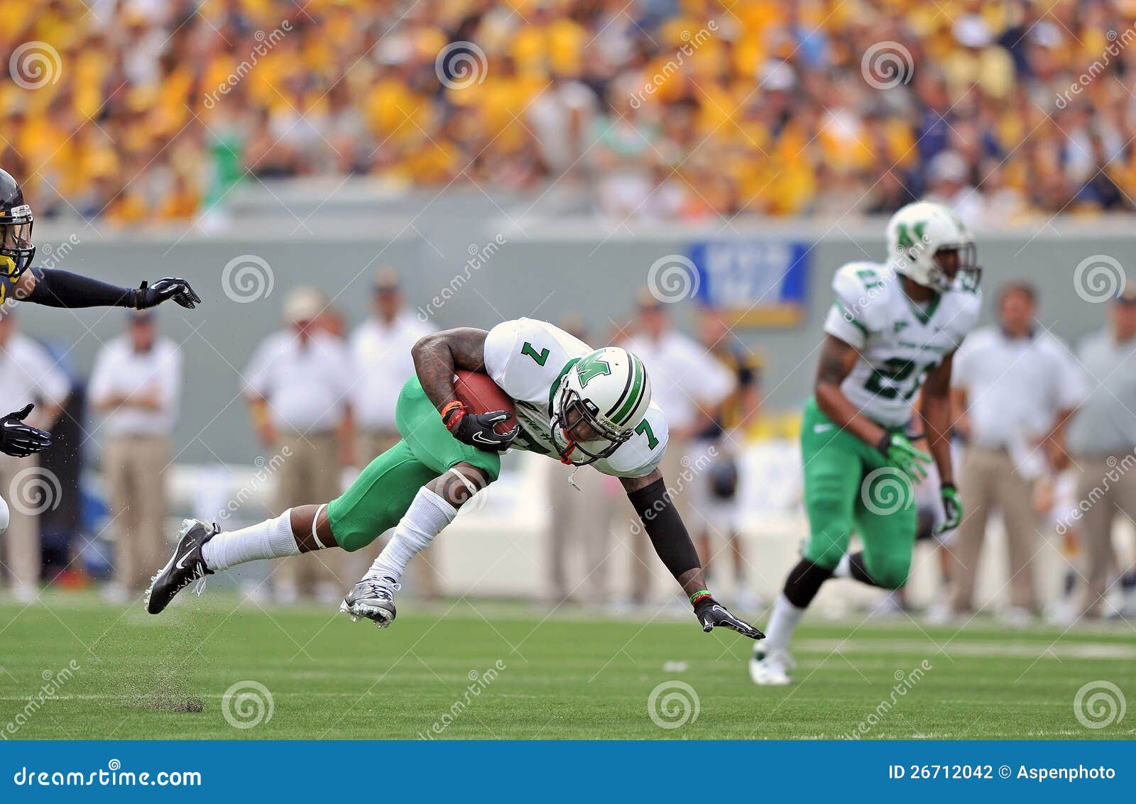 2012 NCAA Football - WVU Vs Marshall Editorial Photography - Image of ...