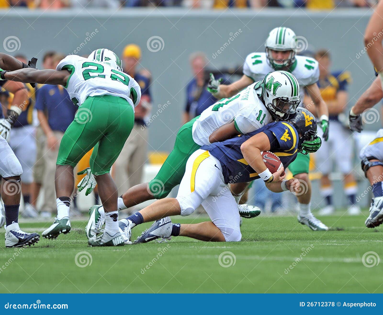 2012 NCAA Football - WVU Vs Marshall Editorial Stock Photo - Image of ...