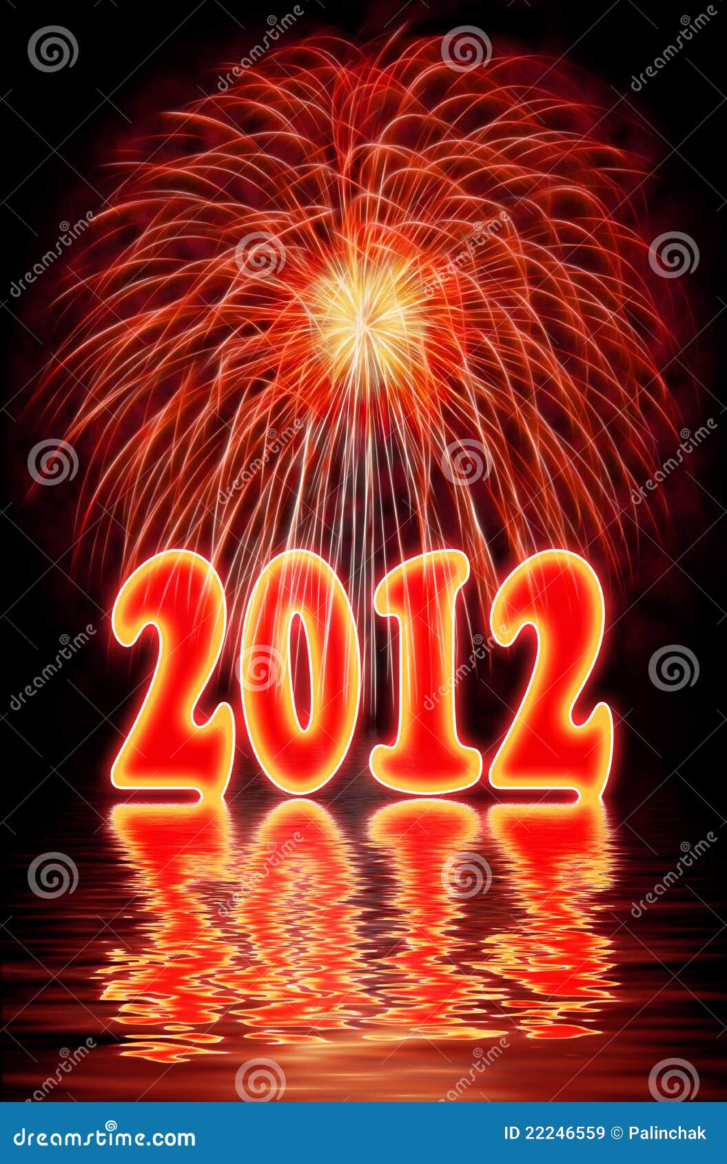 2012 new year stock illustration. Illustration of soon - 22246559